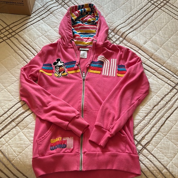 Disney | Tops | Disney Zip Up Hoodie Womens Medium | Poshmark